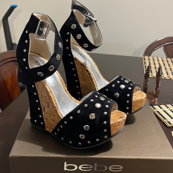 bebe | Shoes | Bebe Wedge | Poshmark
